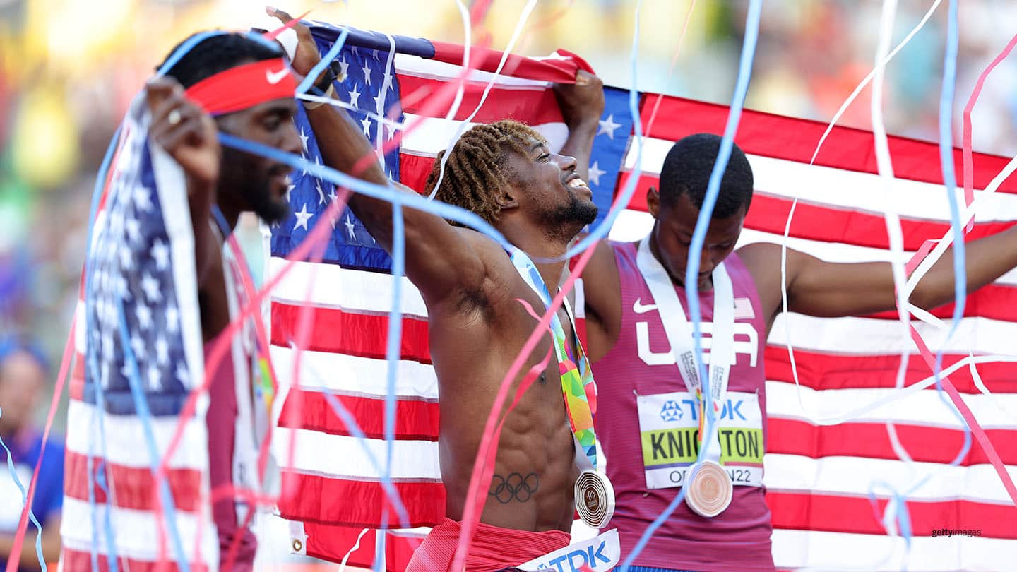 With An Electrifying Run, Noah Lyles Defends World Title, Leads Another U.S. Sweep At Track ...
